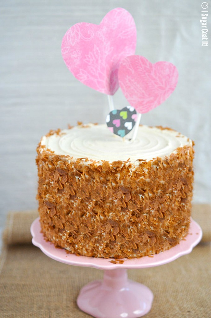 Chocolate and Peanut Butter Feuilletine Cake - I Sugar Coat It